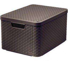 Curver Storage Basket with lids Style Box Large — Onestop-Your Home Store